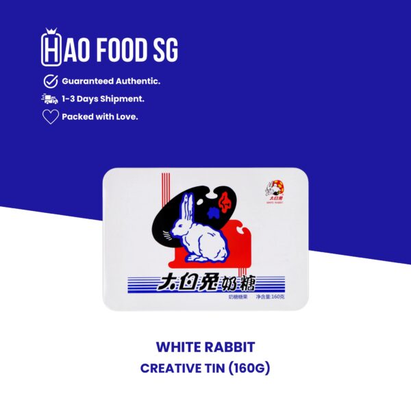 White Rabbit Creative Tin – 160g Original Candies (Approx. 30 pcs)